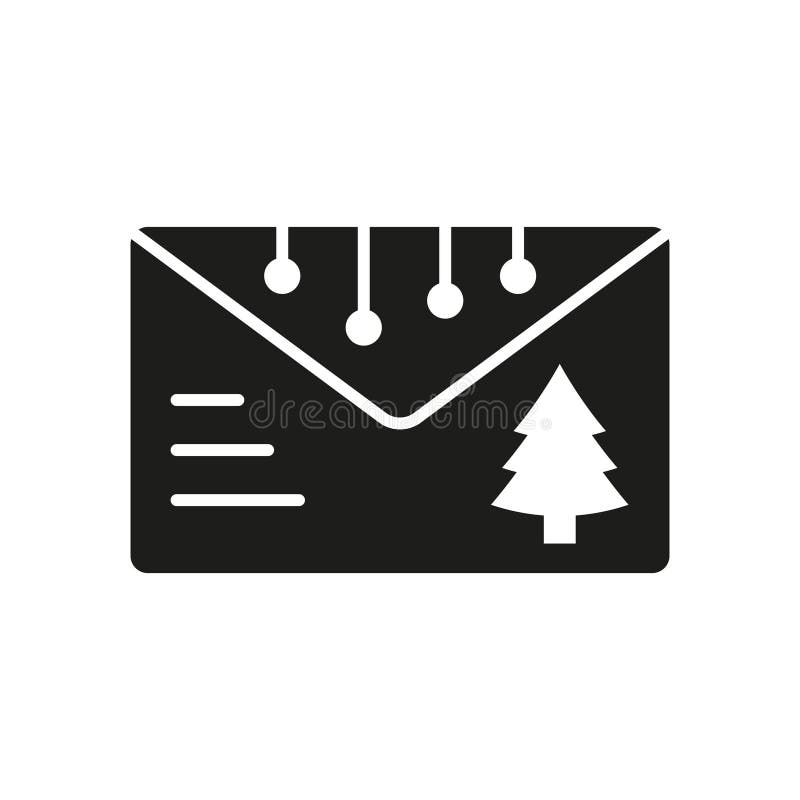 Christmas Card Icon Vector Basic Design Simple and Modern Stock ...