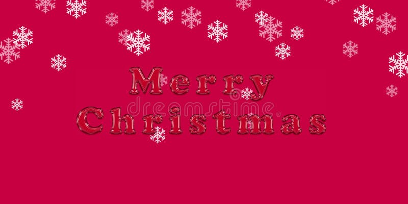 Christmas Card Illustration on Red Background Stock Illustration ...