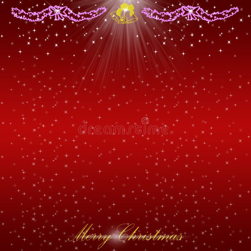 Christmas Card on Light Background Stock Illustration - Illustration of ...