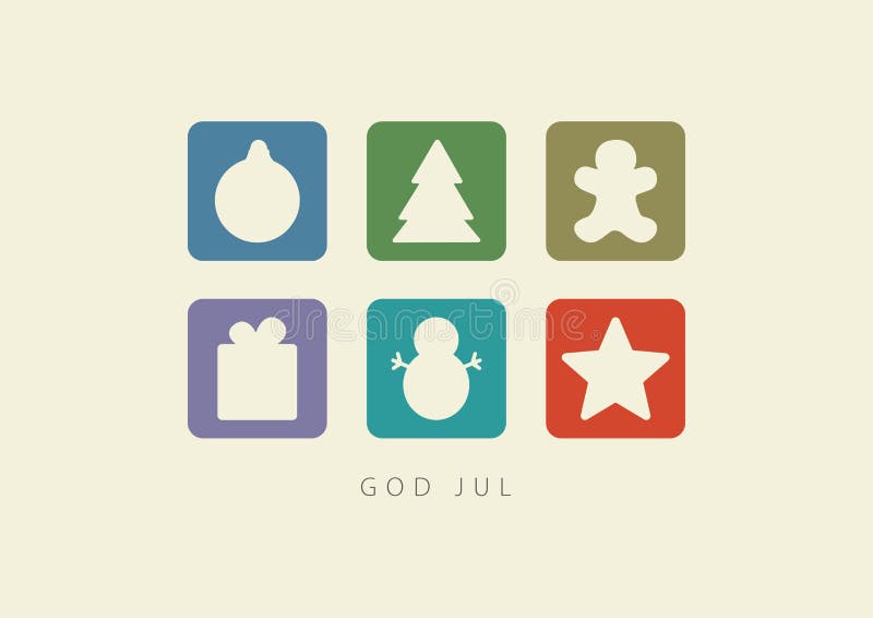 God Jul Vector Stock Illustrations – 68 God Jul Vector Stock ...