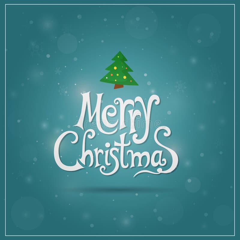 Christmas Card with Objects and Text Stock Vector - Illustration of ...