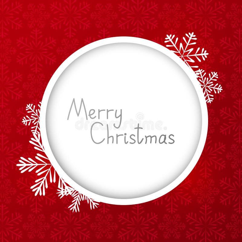 Christmas round frame stock vector. Illustration of greeting - 34949630