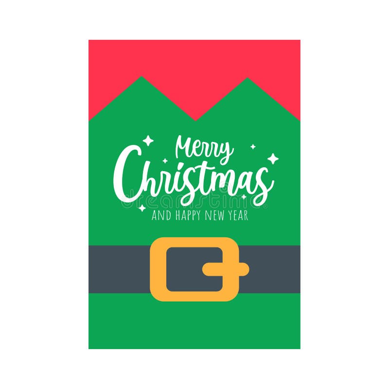 Christmas Card. Santa Set Christmas Greeting Card Template Stock ...