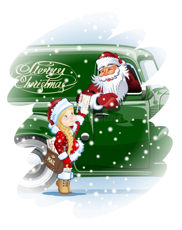 Christmas Postman Stock Illustrations – 387 Christmas Postman Stock ...