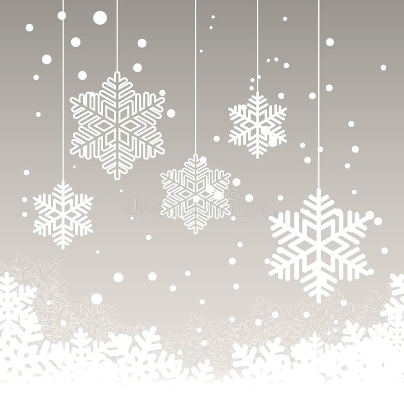 Christmas card with snow stock vector. Illustration of wallpaper - 62232570