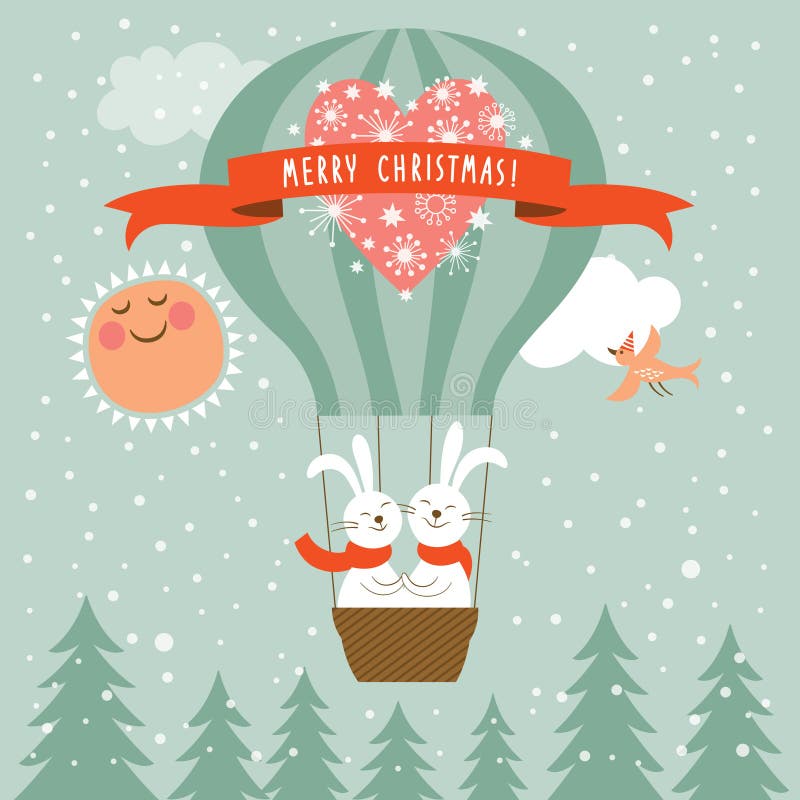 Christmas card stock illustration. Illustration of travel - 33911022