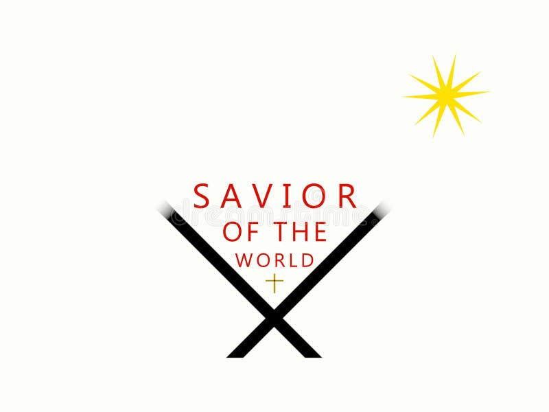 Savior of the World Crib stock illustration. Illustration of savior ...
