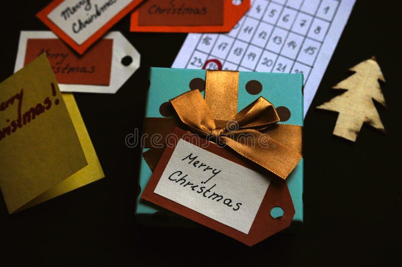 Hello December - Christmas Time Background Stock Image - Image of ...