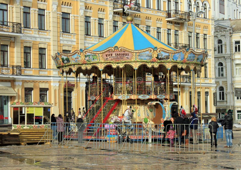 Christmas Carousel, Germany Editorial Image - Image of carousel ...