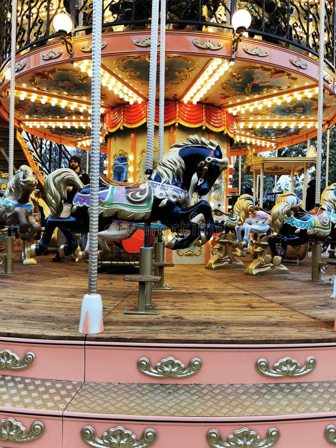 Christmas Carousel from Wienna Editorial Photo - Image of wienna, light ...