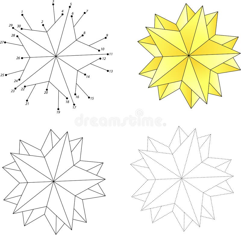 Christmas Cartoon Star. Dot To Dot Game for Kids Stock Vector ...