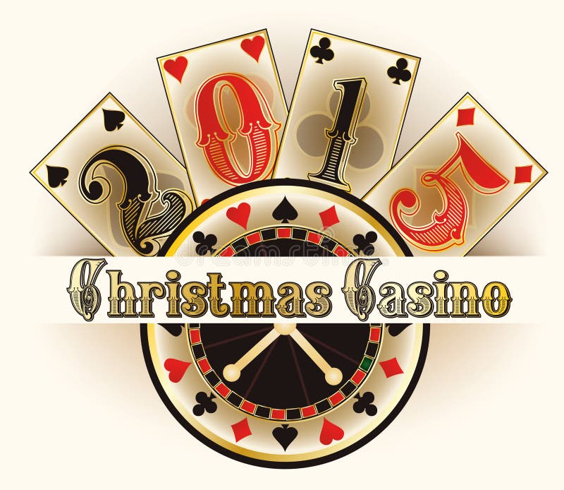 Christmas Casino Invitation Card Stock Vector - Illustration of play ...