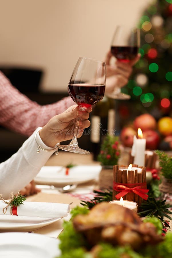 Christmas celebration stock photo. Image of table, toast - 61383086
