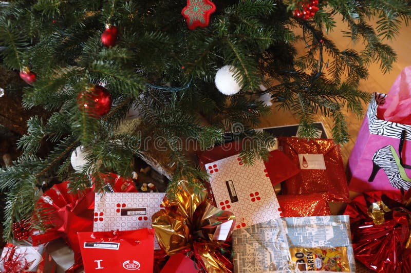 Christmas celebration editorial stock image. Image of presents - 247192029