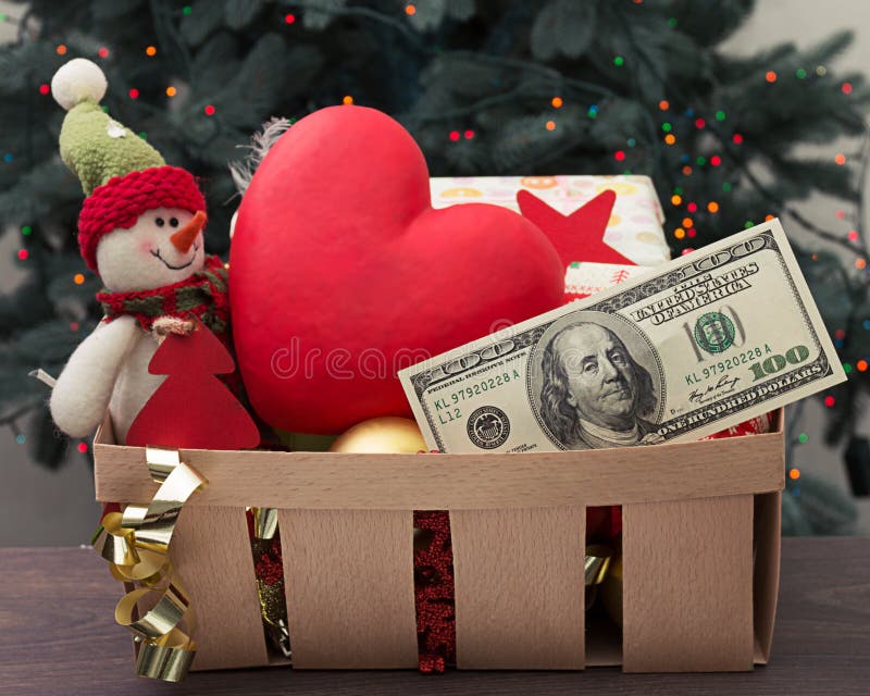 Christmas charity stock image. Image of dollars, vacation - 46456677