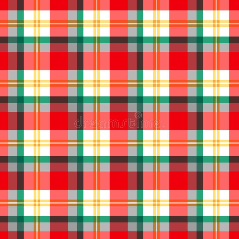 Christmas Checkered Pattern Stock Vector - Illustration of trendy ...