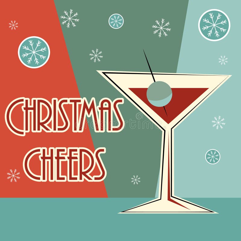 Christmas Cheers stock illustration. Illustration of happy - 154839
