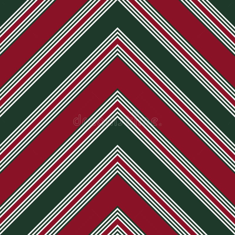 Christmas Chevron Diagonal Stripes Seamless Pattern Background Stock ...
