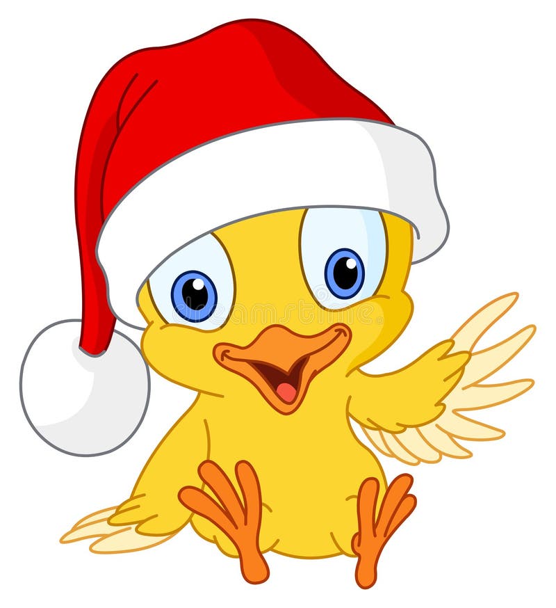 Christmas chick stock vector. Illustration of flap, bird - 16666896