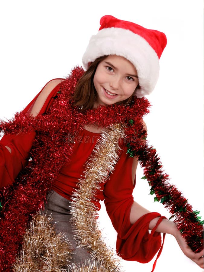 Christmas Child stock image. Image of girl, people, santa - 3730799