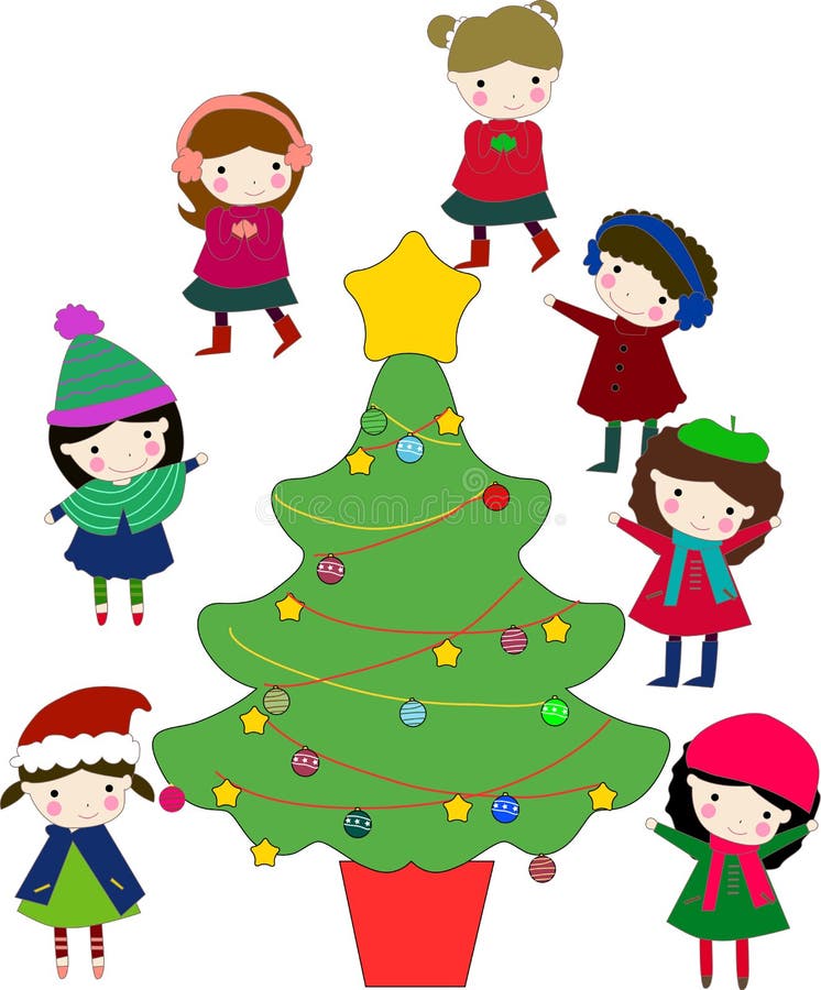 Christmas children stock vector. Illustration of xmas - 11644203