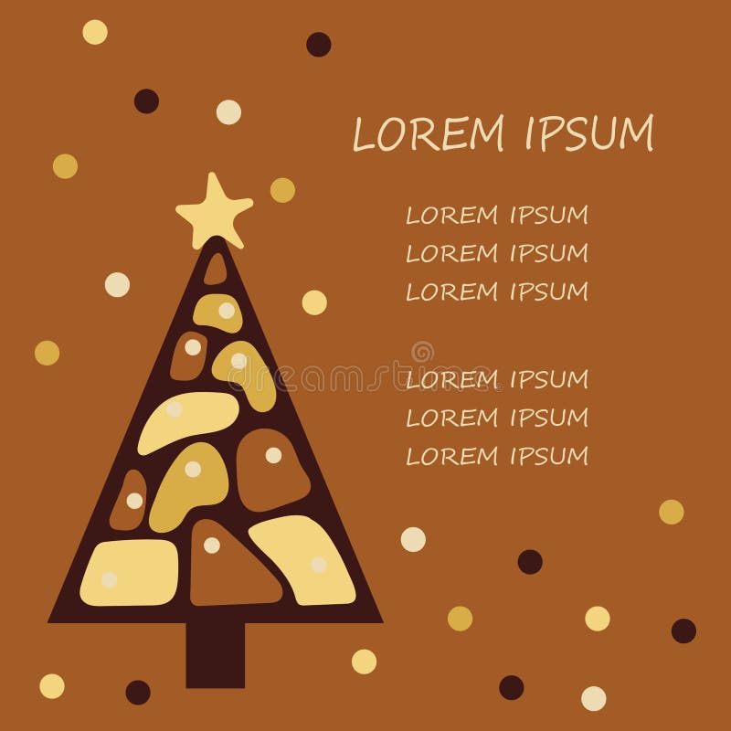 Christmas Chocolate Tree. Different Kinds of Chocolate Stock ...