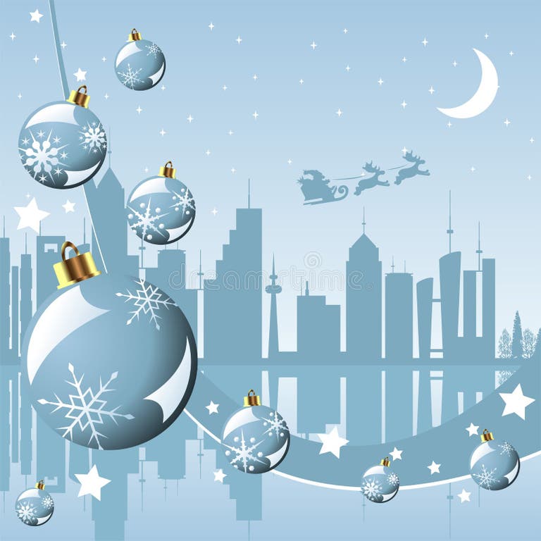 Festive Christmas City Stock Illustrations – 6,914 Festive Christmas ...