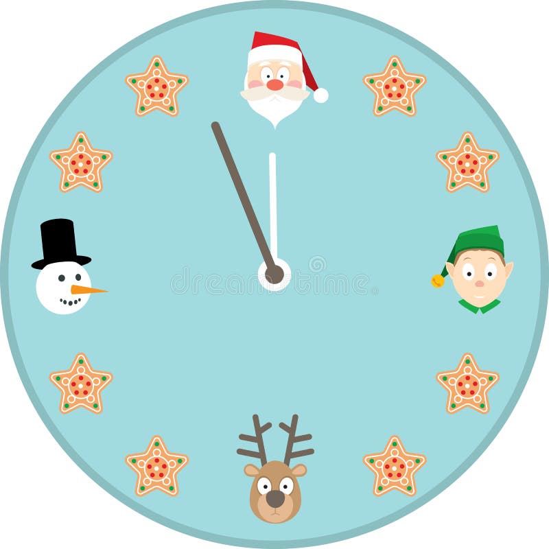 Kiwi Slice Concept, Printable Clock Face Template Isolated on White ...