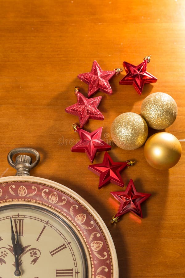 Christmas clock stock image. Image of time, holiday, minutes - 45988565