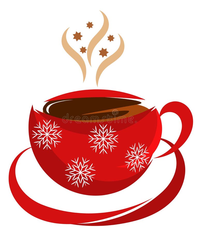 Coffee Christmas Cheer Typography Vector Poster Stock Vector ...