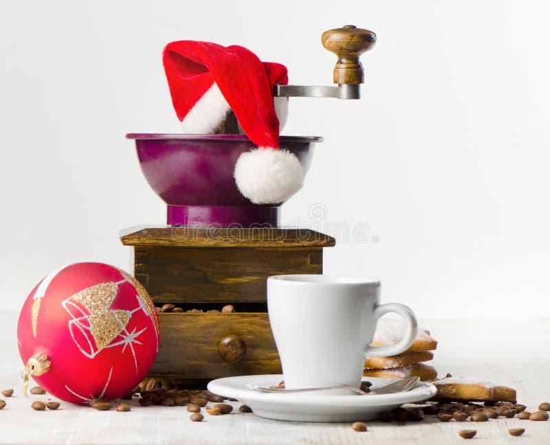 Christmas coffee grinder stock photo. Image of scented - 28116558