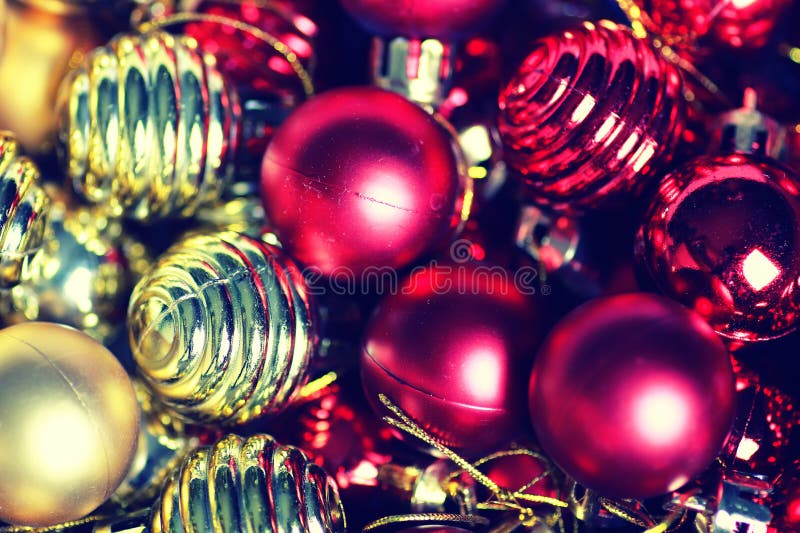 Christmas Color Ball in a Box Stock Image - Image of ornament, glass ...