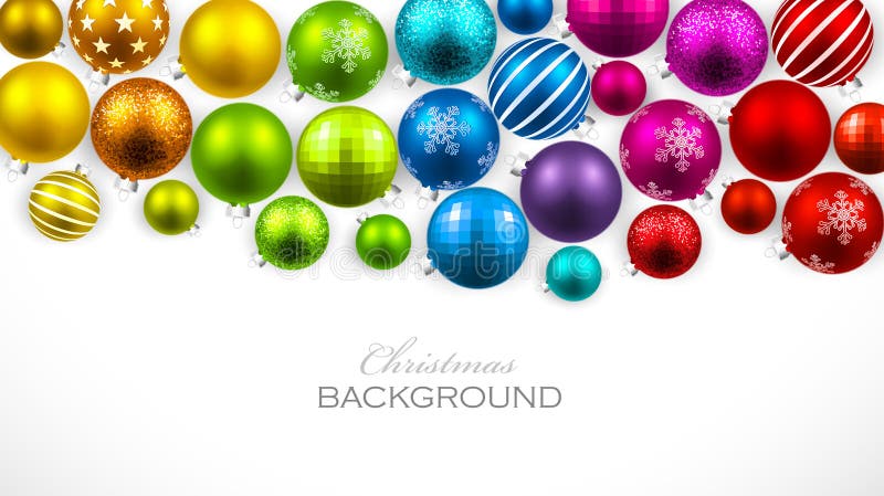 Christmas color balls stock vector. Illustration of decorations - 43305738