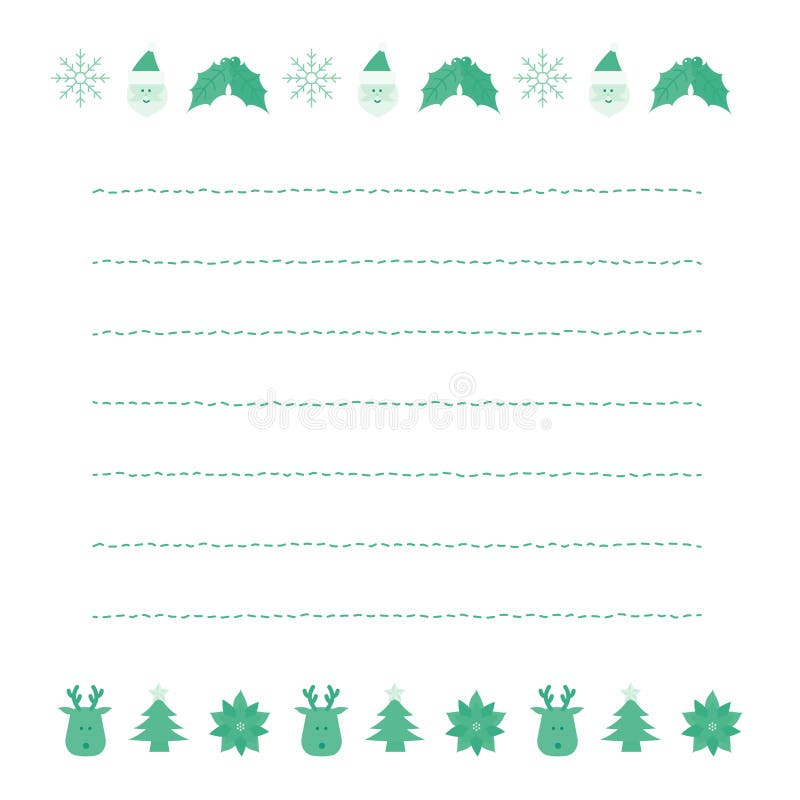 Christmas Colorful and Cute Illustration Notepad Stock Vector ...