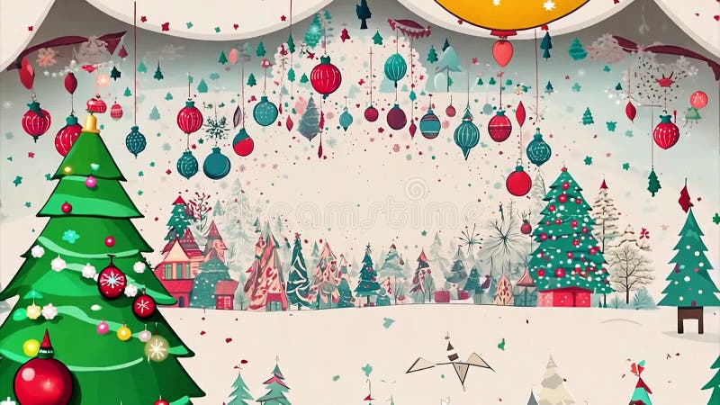 Christmas Colorful Dynamic Christmas Background with Copy Space ...