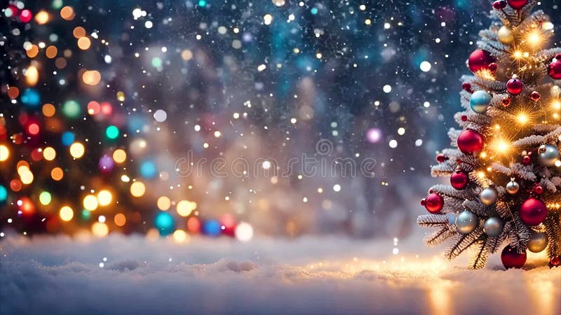 Christmas Colorful Dynamic Christmas Background with Copy Space ...