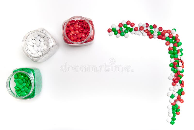 Christmas Colors Mix Chocolate Candy Stock Image - Image of green ...