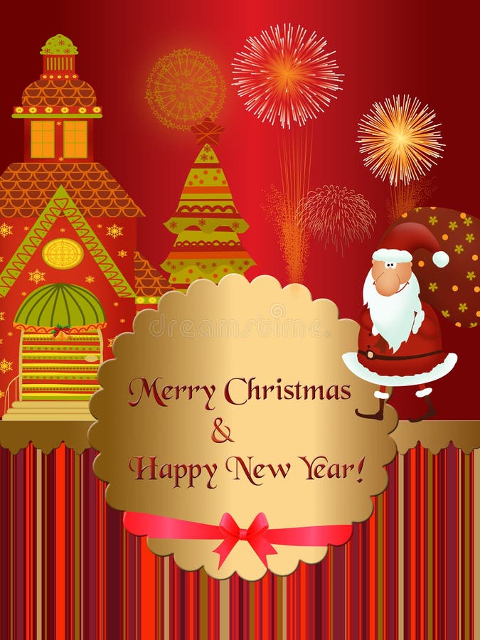 Christmas is coming stock illustration. Illustration of celebrate ...