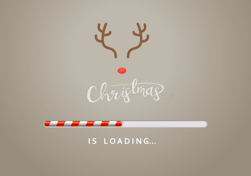 Christmas is Loading Banner Design. Christmas is Loading Greeting Card ...