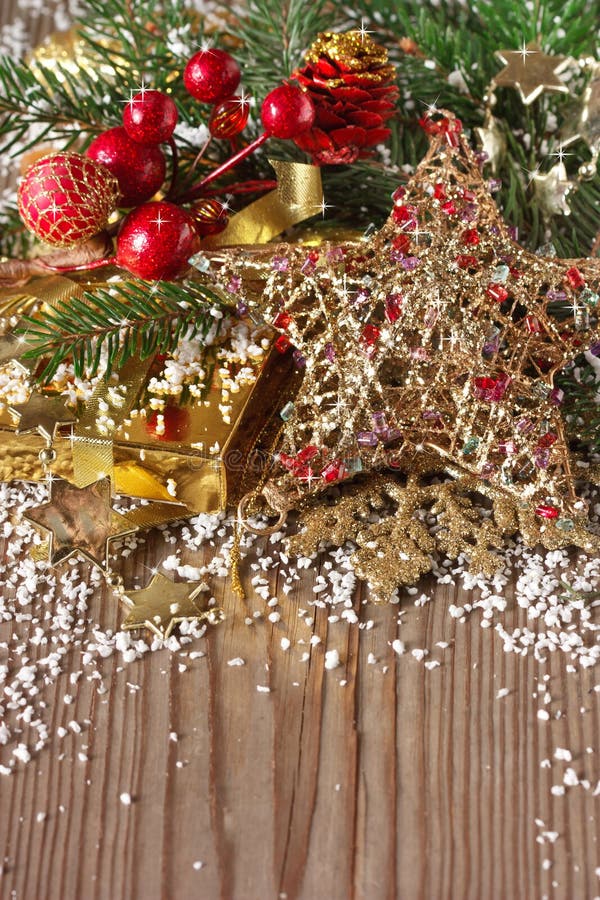 Christmas composition. stock photo. Image of happy, shine - 27117736