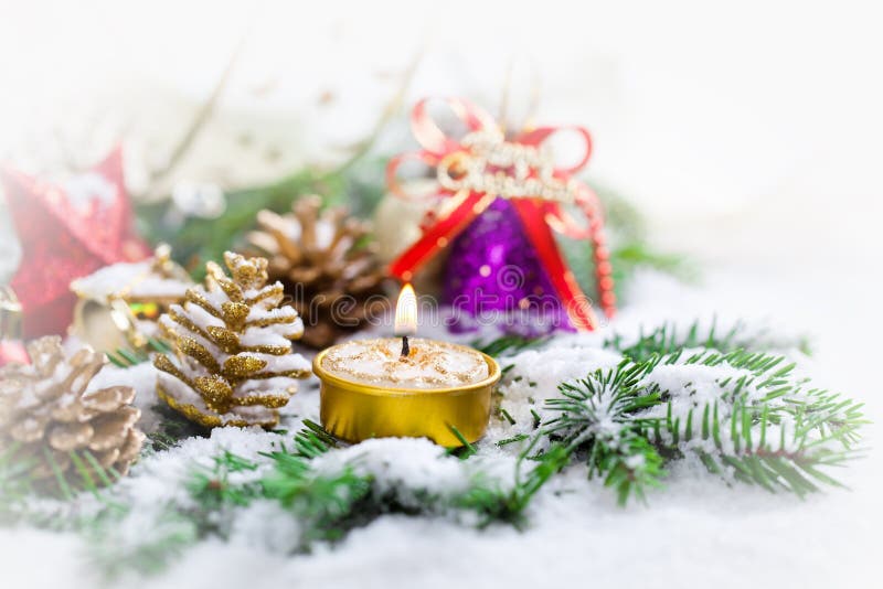 Christmas composition stock image. Image of sample, pine - 27860885