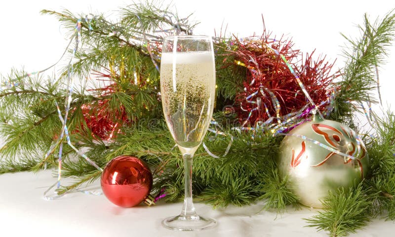 Christmas composition stock photo. Image of ribbon, ball - 6105412