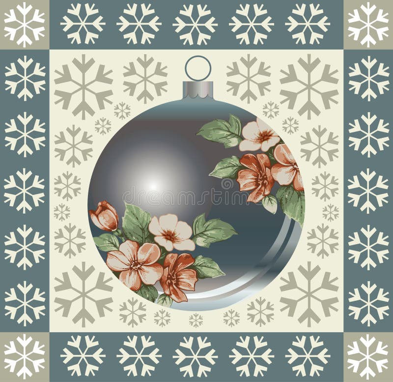 Christmas Composition. Greeting Card Stock Vector - Illustration of ...