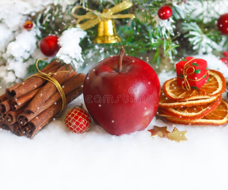 Red winter apples stock image. Image of brown, sweet - 27963219