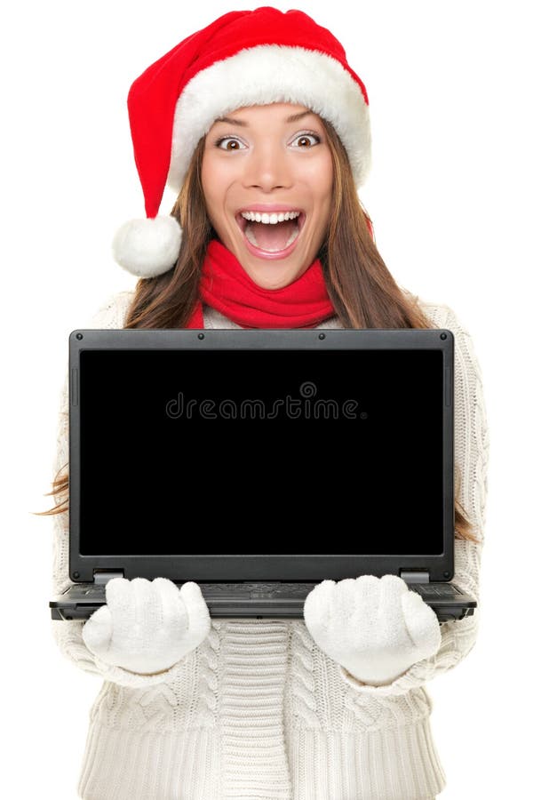 Christmas Computer Online Shopping Stock Photo - Image of ecommerce ...
