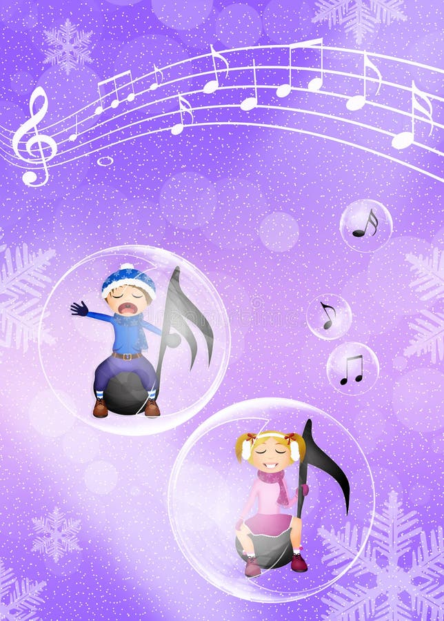 Christmas concert stock illustration. Illustration of children - 47635746