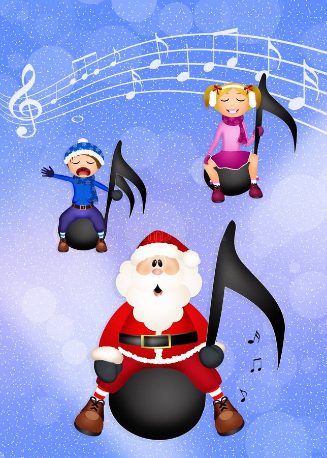 Christmas concert stock illustration. Illustration of smiling - 47636053