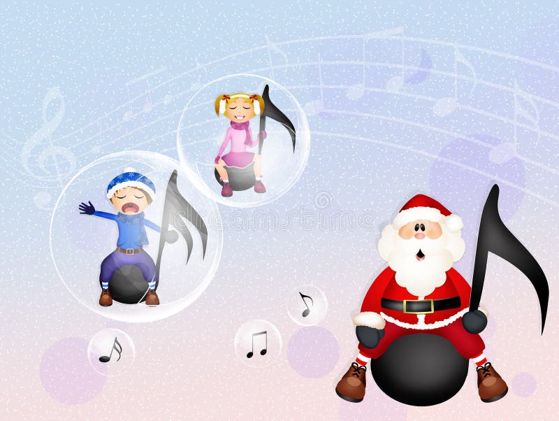 Christmas concert stock illustration. Illustration of humorous - 47636197