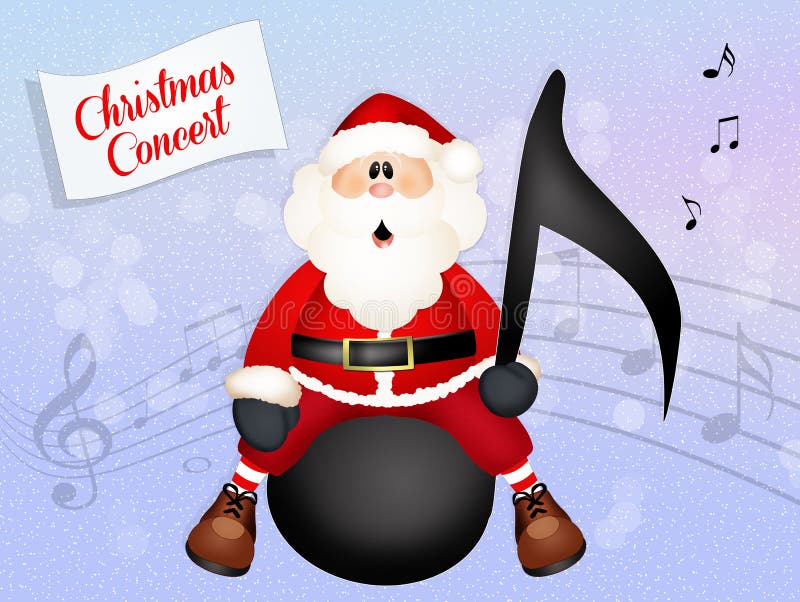 Christmas concert stock illustration. Illustration of concert - 47635529
