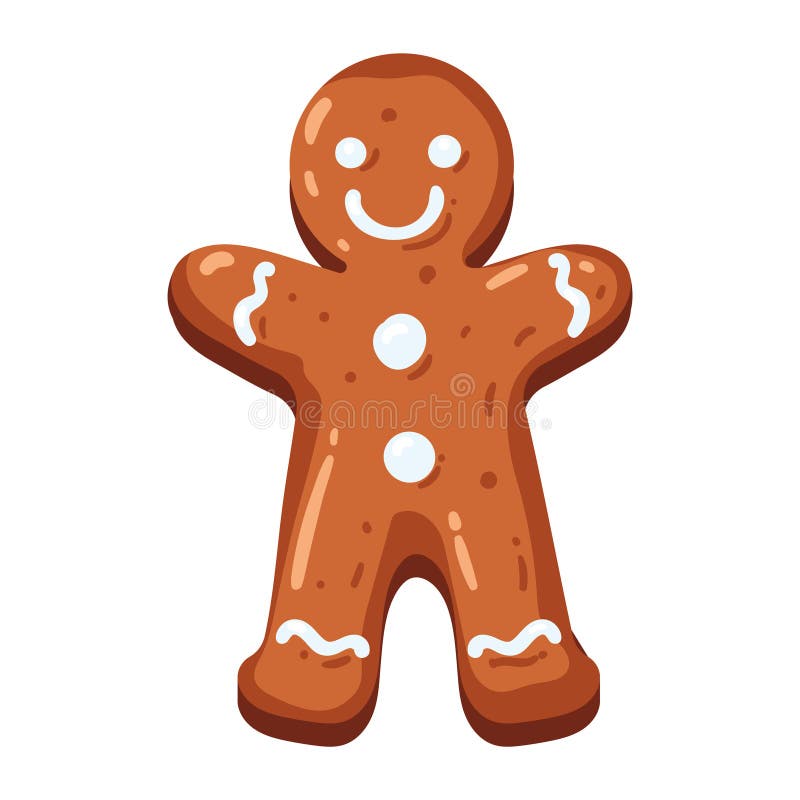 Christmas Cookie Gingerbread Man Stock Vector - Illustration of dessert ...